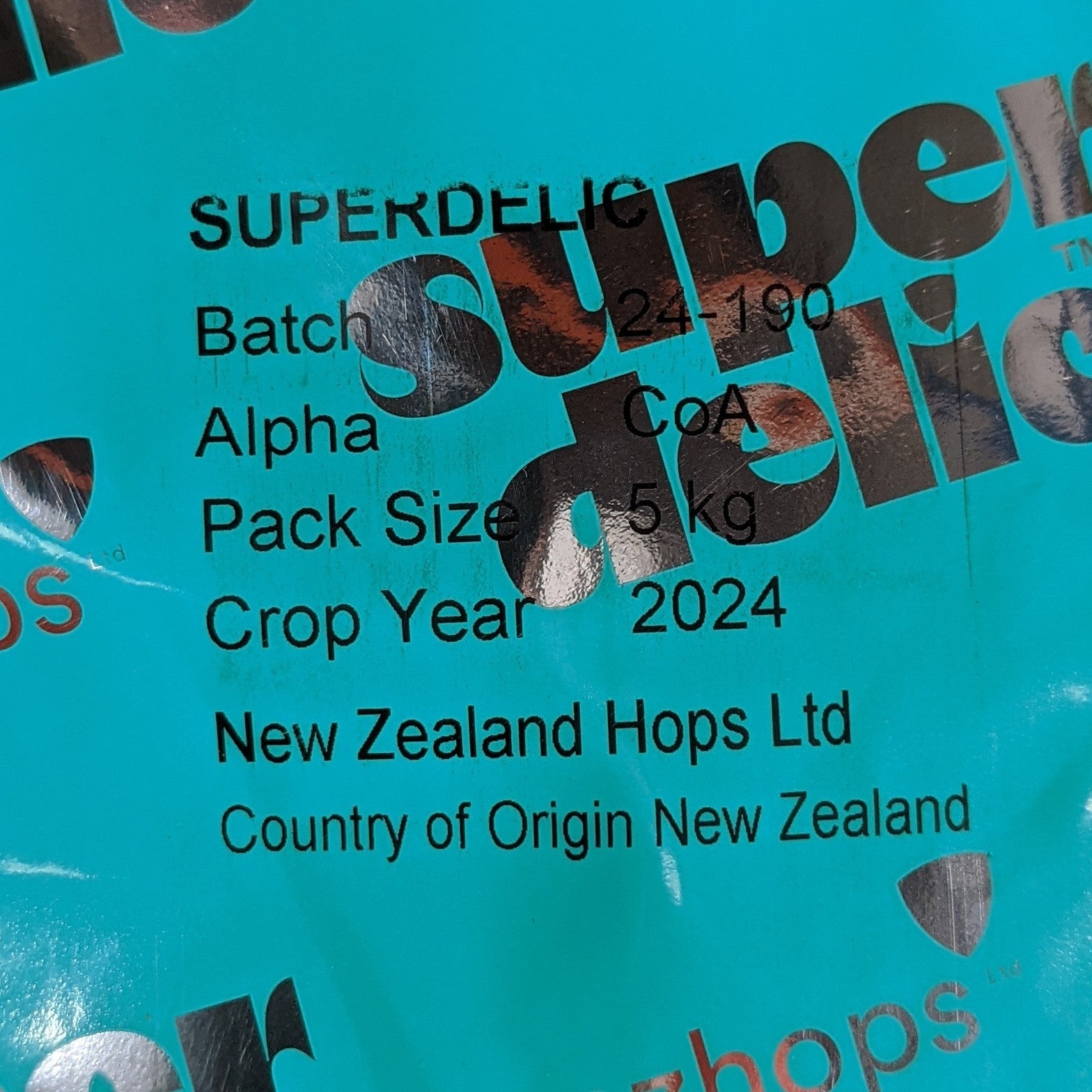 Superdelic™ NZH-102 NZ Hops | Red Fruit | Candy | Lolly | BeerCo ...