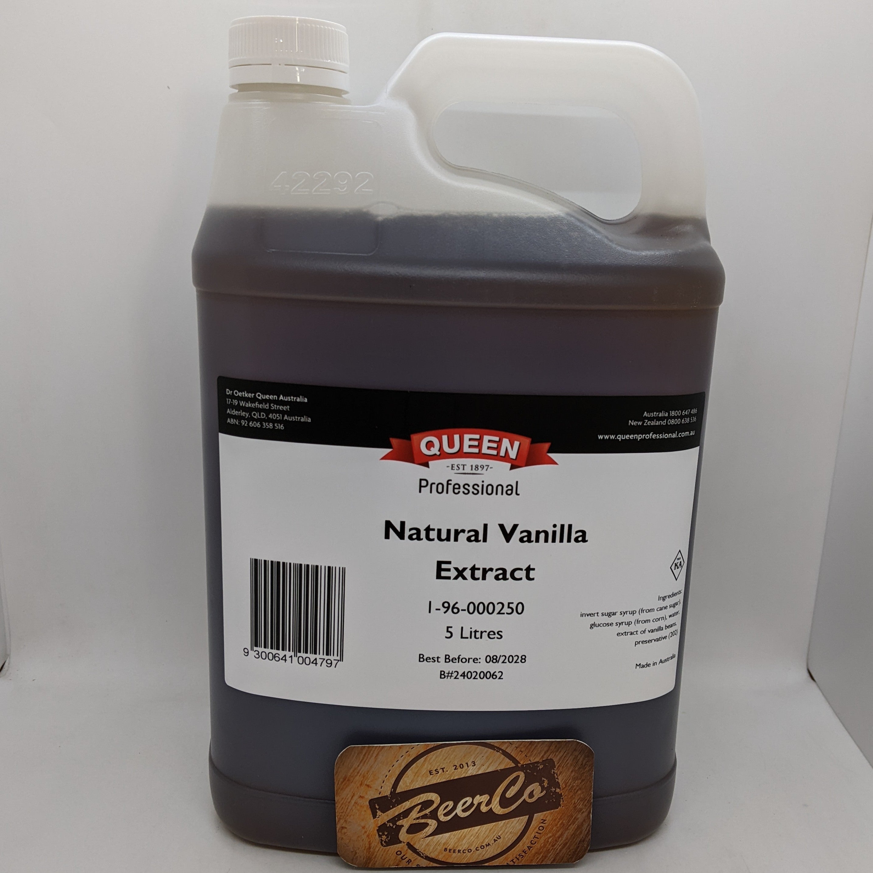 Queen Natural Vanilla Extract | 5 & 20 Litres | BeerCo.com.au