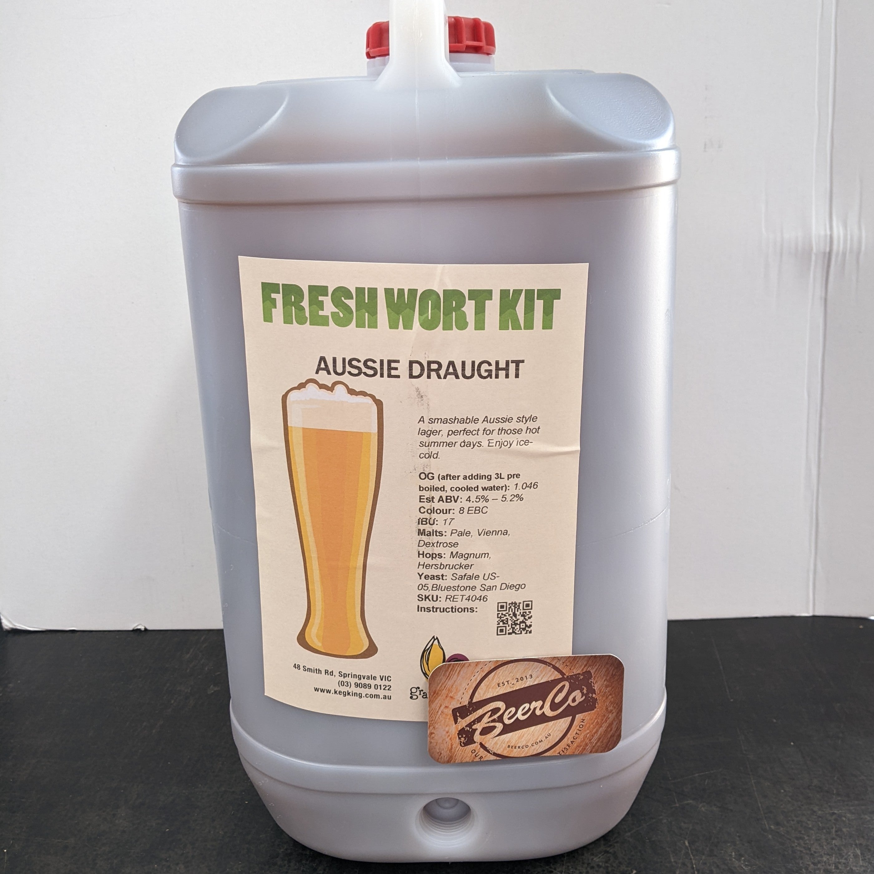 Aussie Draught | Artisan Ale | Fresh Wort Kit | BeerCo.com.au