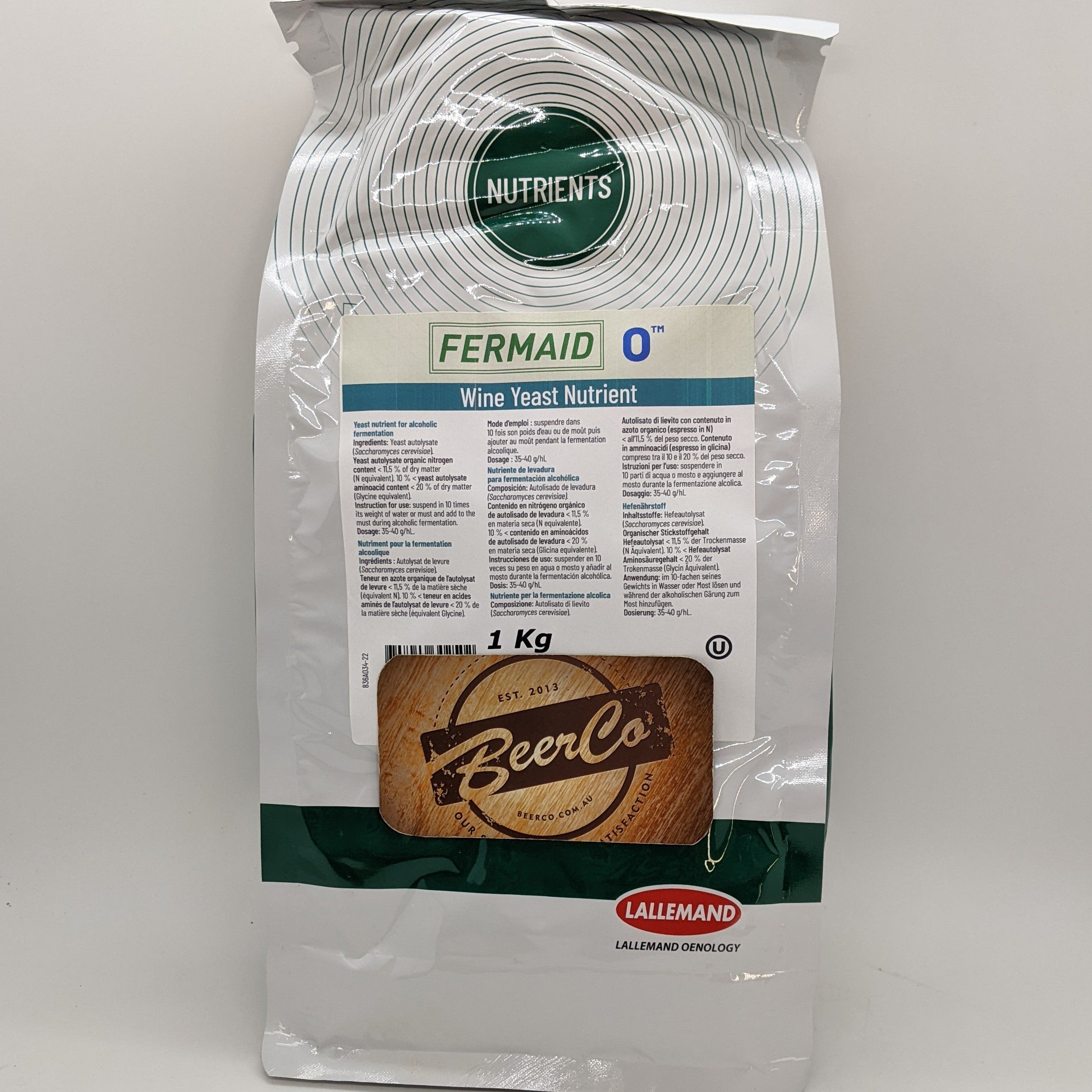 Lallemand FERMAID® O | Organic Complex Yeast Nutrient | BeerCo.com.au