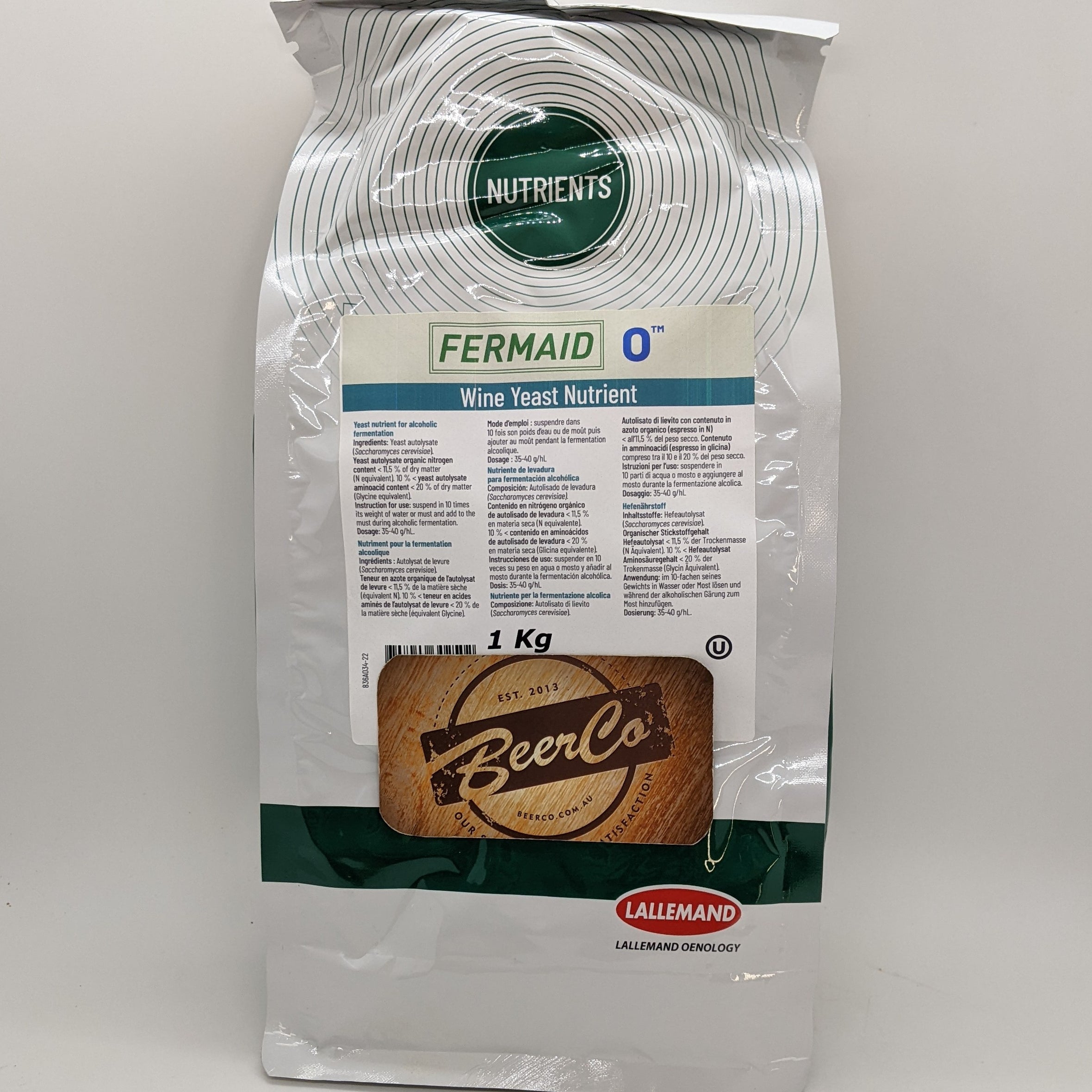 Lallemand FERMAID® O | Organic Complex Yeast Nutrient | BeerCo.com.au