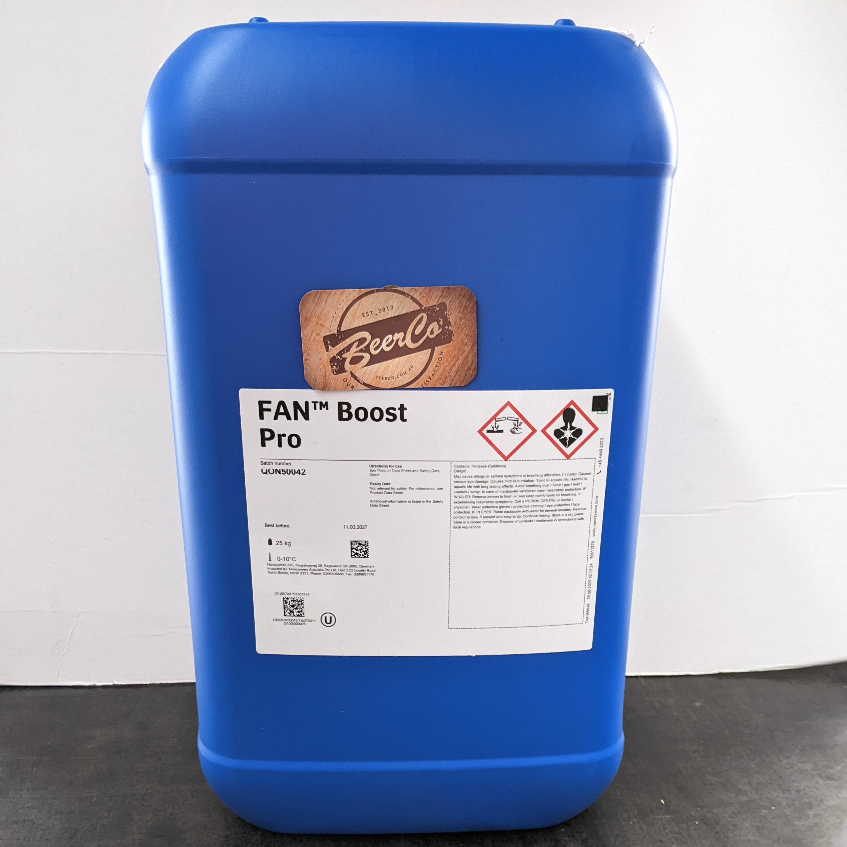 Novozymes FAN Boost™ Pro | protease | liquid | 25Kg | BeerCo.com.au