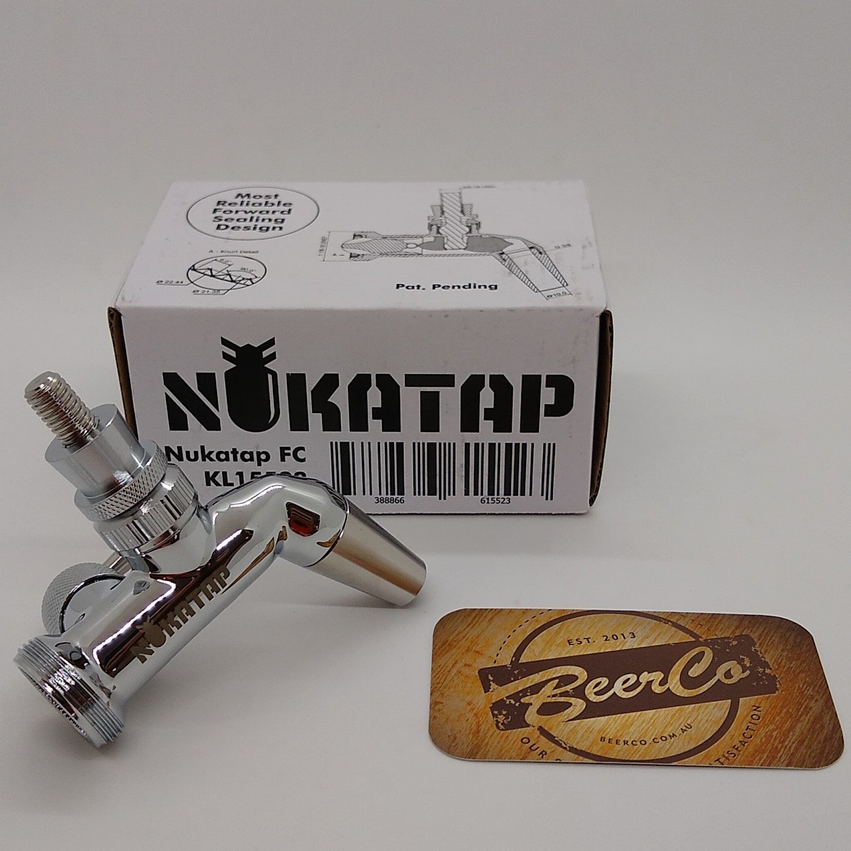 Nukatap | Flow Control Tap | Stainless Steel | BeerCo.com.au