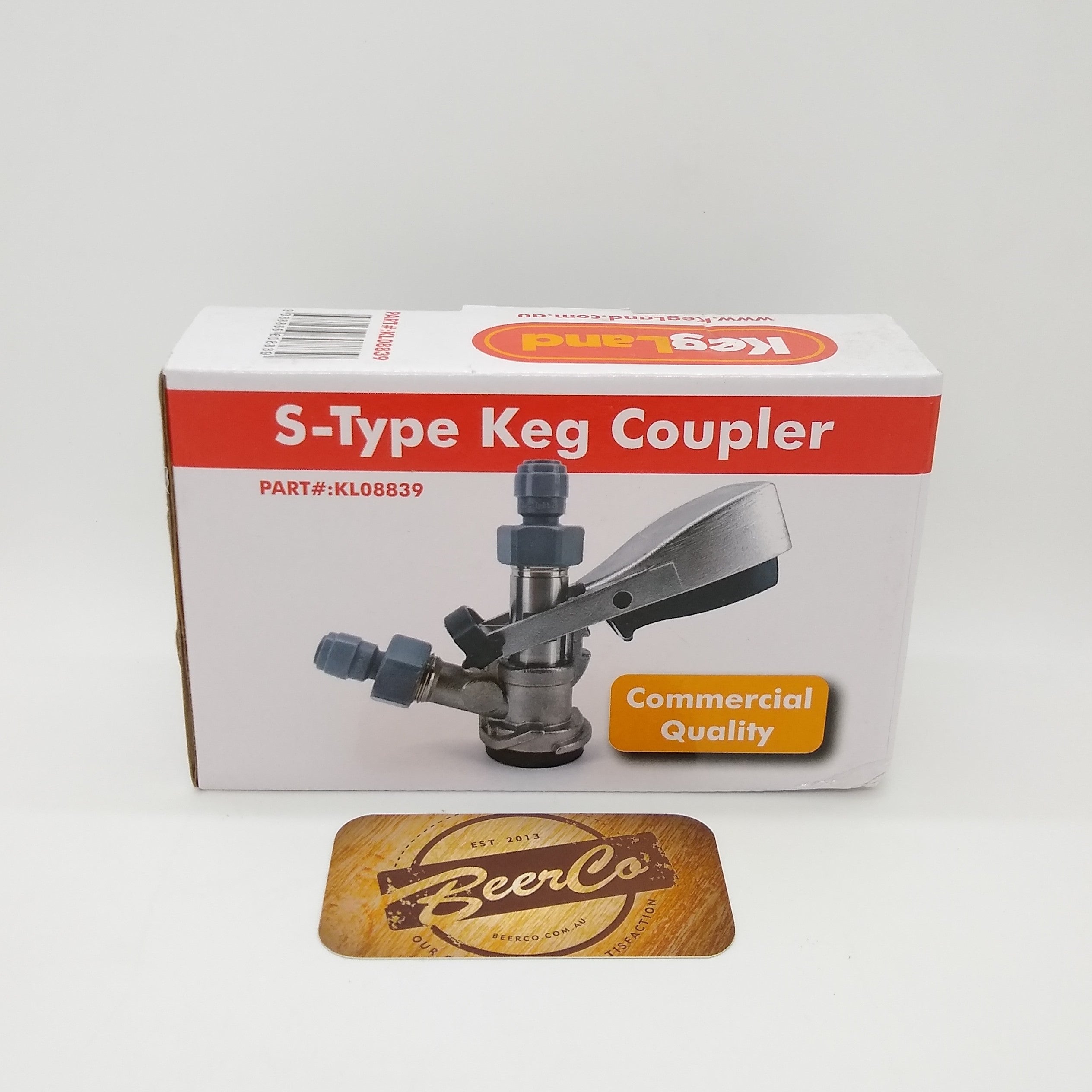 Keg Coupler | S Type (Stainless Steel) | BeerCo.com.au